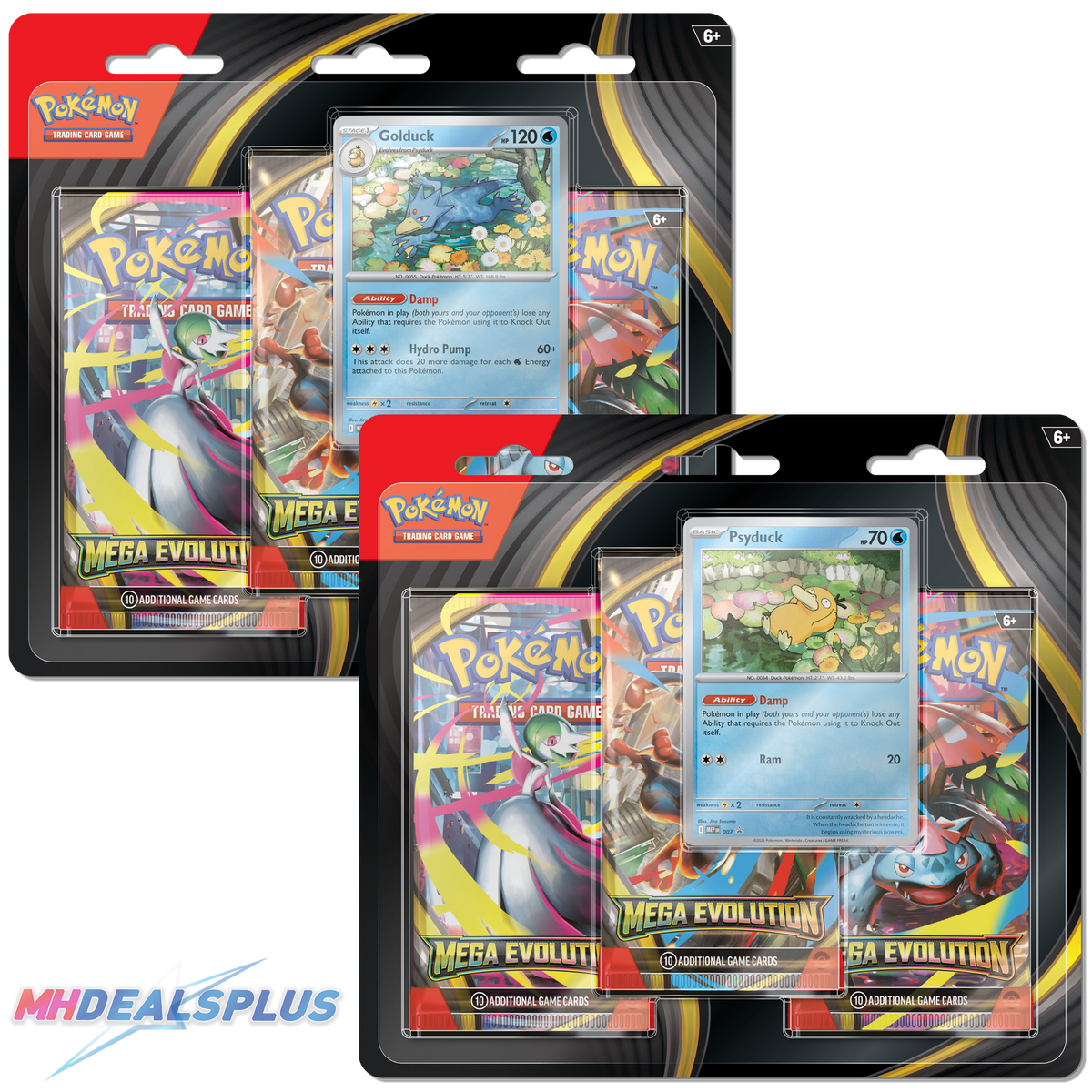 Pokemon Mega Evolution 3-Pack Blister Set of 2 – MHDEALSPLUS