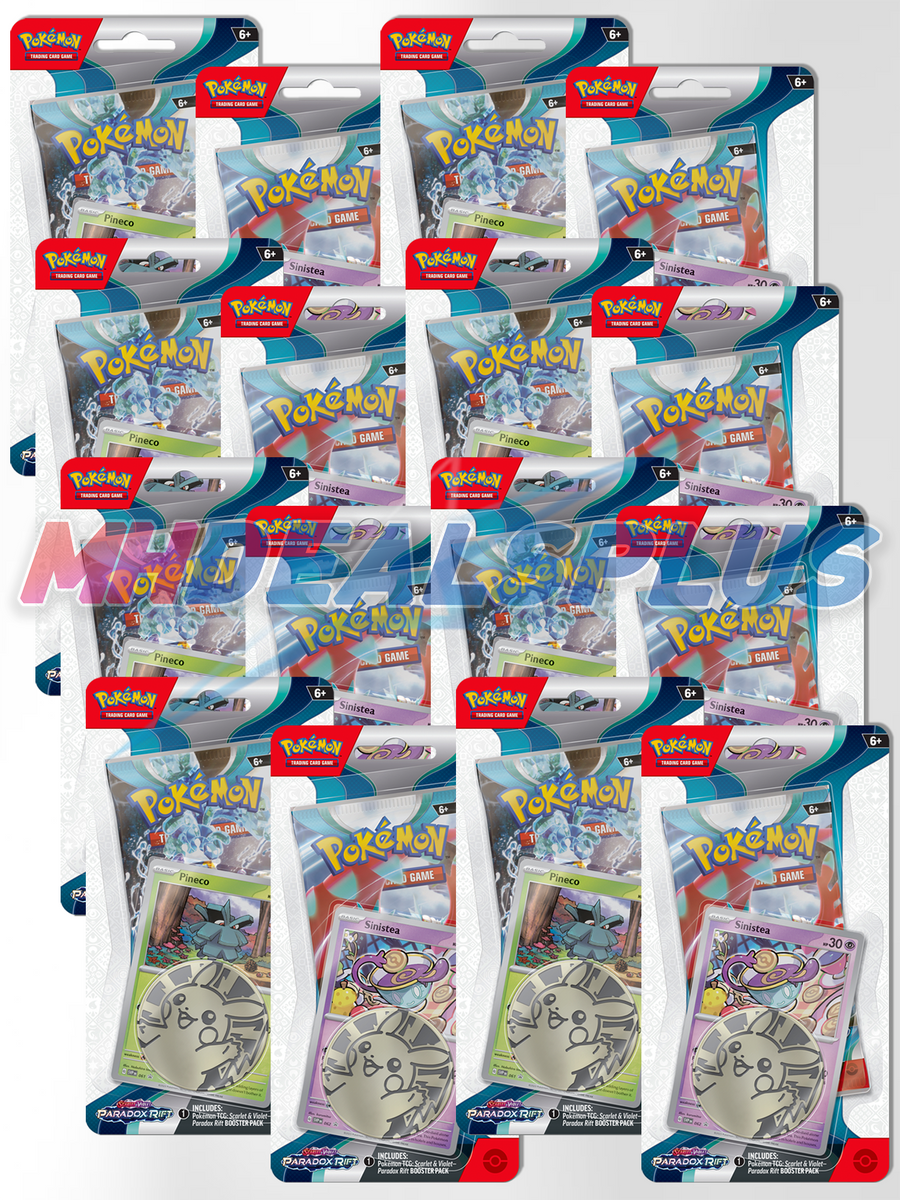 Pokemon Paradox Rift Checklane Blister Pack Sealed Case | 16 Booster P ...