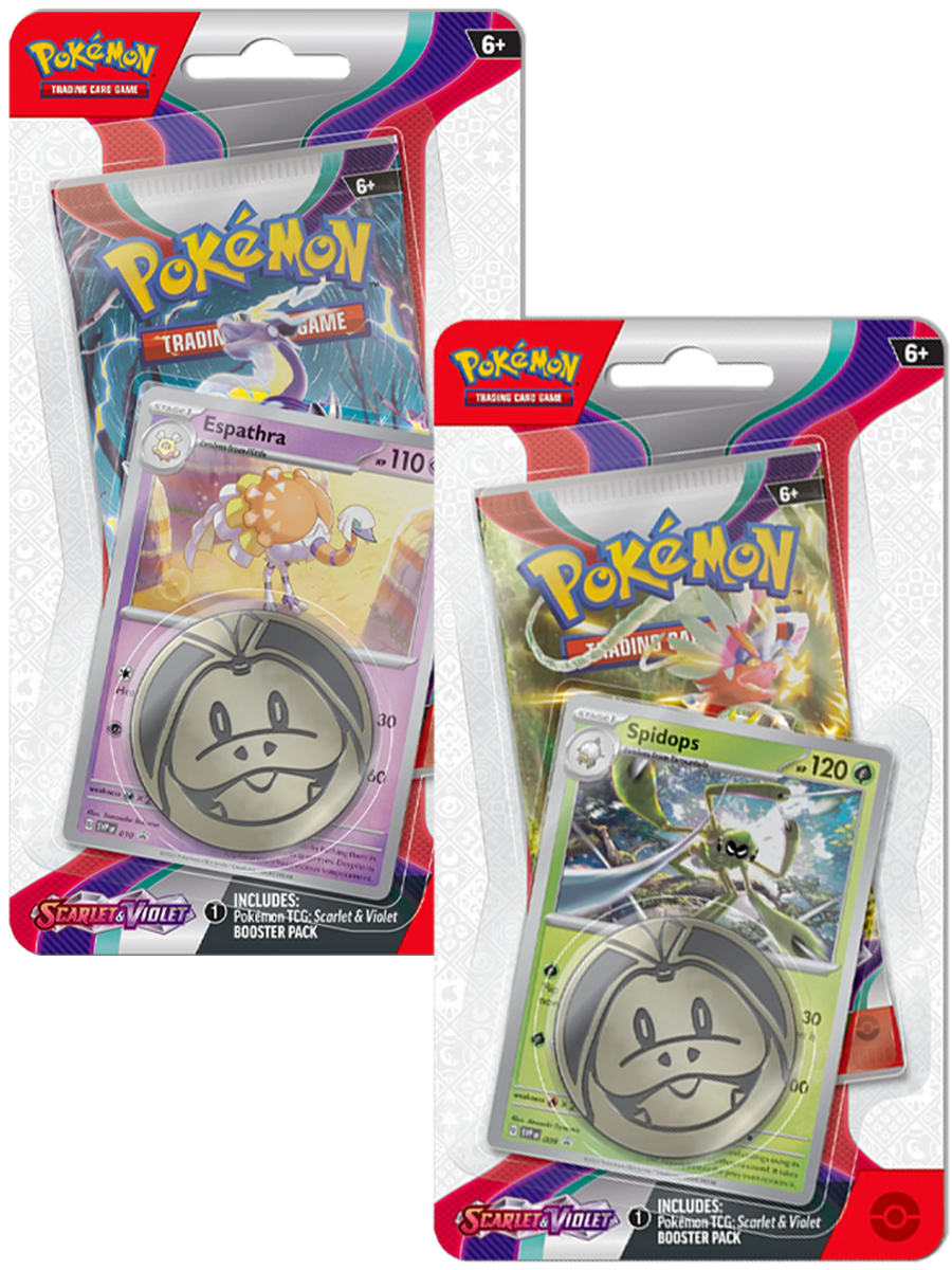 Pokemon Scarlet & Violet Checklane Blister Pack Set of 2 | 2 Booster P ...