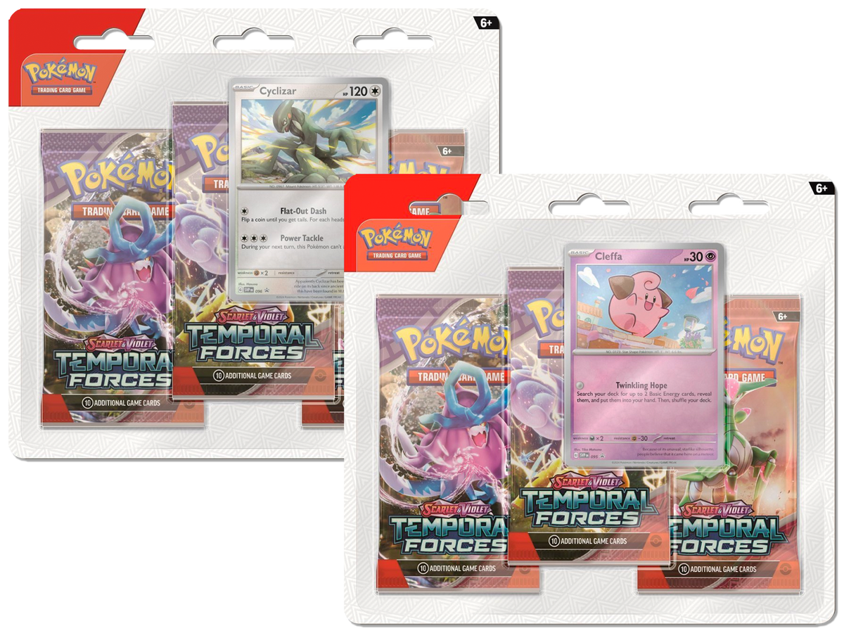 Pokemon Temporal Forces 3-Pack Blister Set of 2 - 6 Booster Packs ...